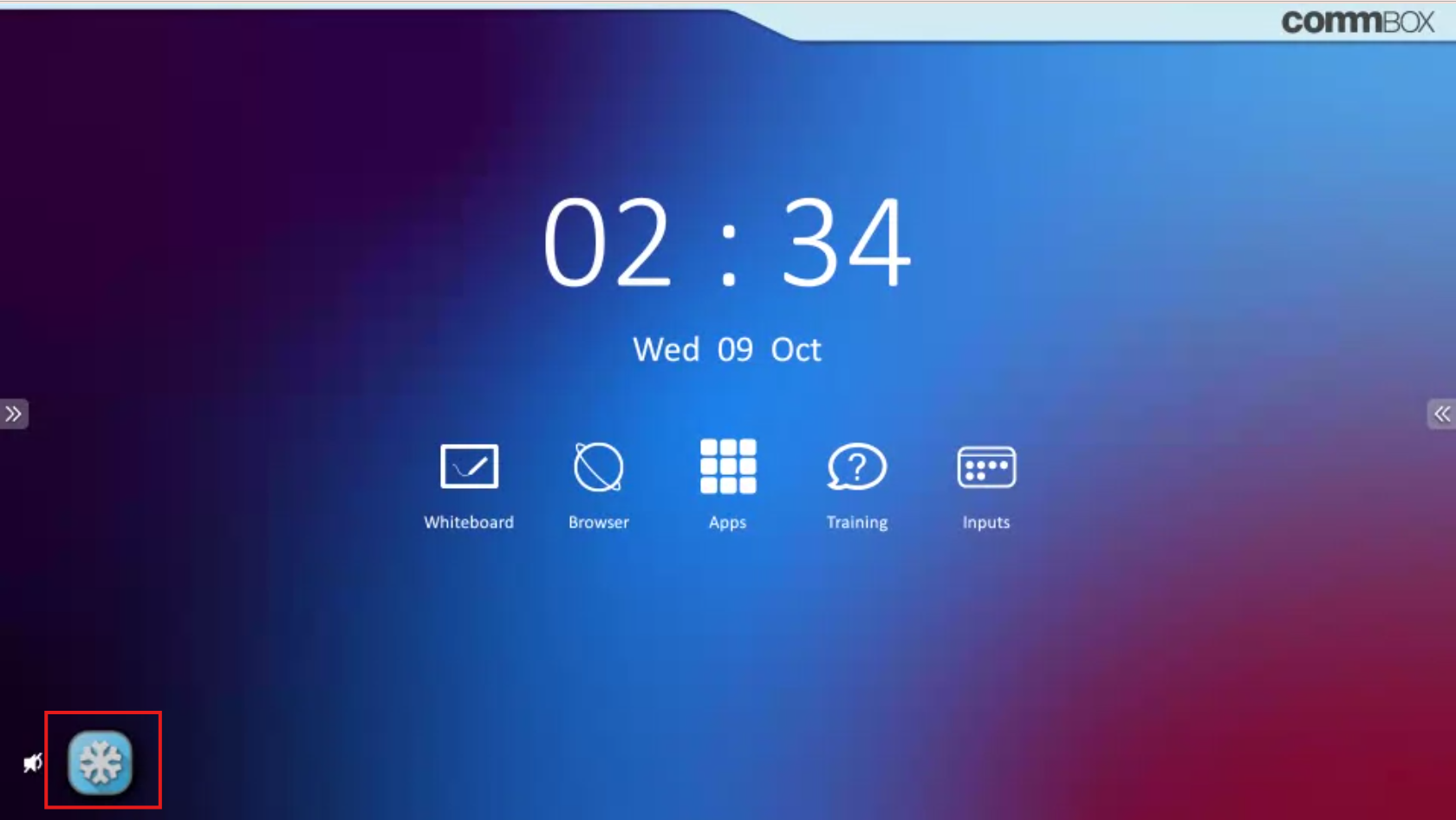 How do I freeze my CommBox Interactive Classic V3/V3X screen at any time?