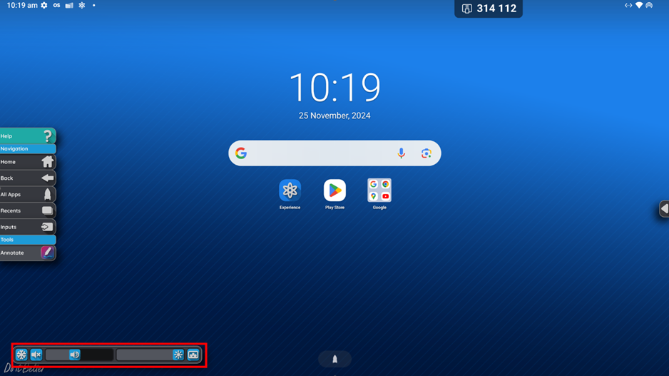 How to use the Control Bar in CommBox OS Experience on a Classic S5